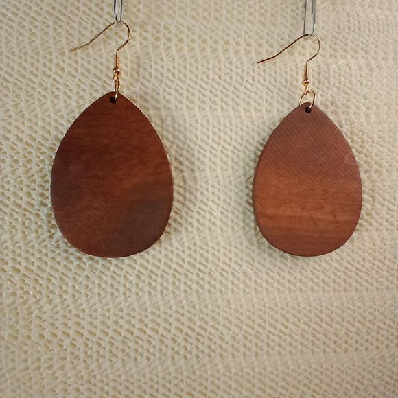 Boho Earrings | Jewelry | Boho Brown Wooden Bohemian Tear Drop Laser ...